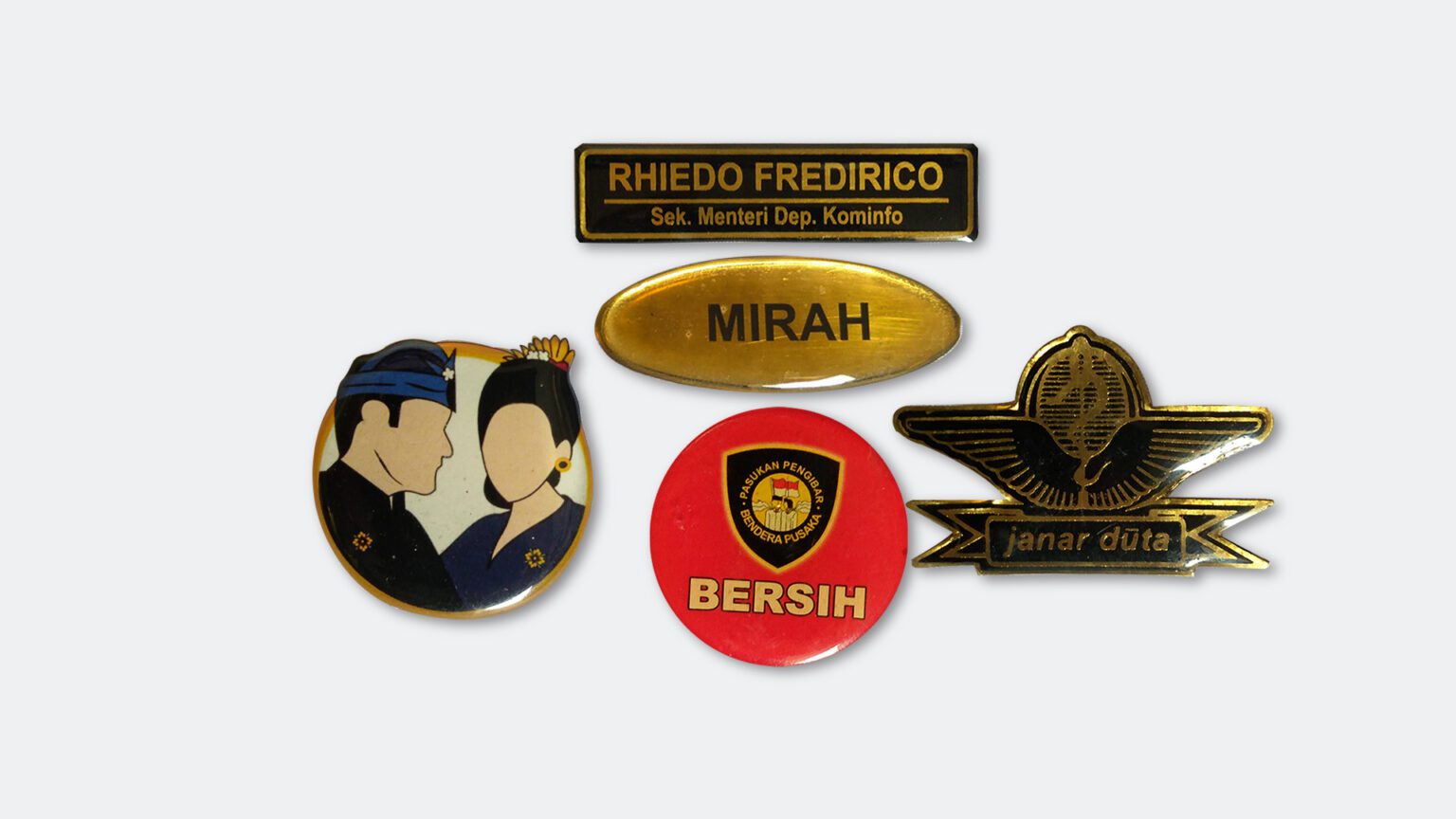 Cetak Pin Custom Di Bali - VL Konveksi